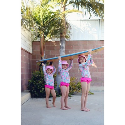 City Threads Usa-made Girls Ruffle Upf 50+ Swim Briefs | Navy - 8y : Target