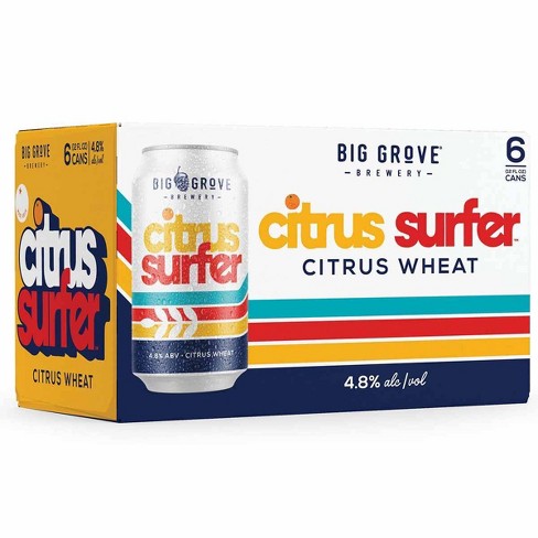 Big Grove Citrus Surfer Beer - 6pk/12 Fl Oz Cans : Target