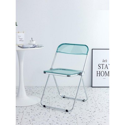 Transparent Folding Chair Chair Pc Plastic Living Room Seat : Target