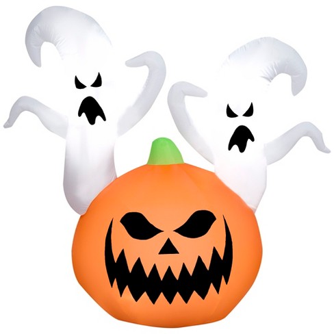Gemmy Airblown Inflatable Ghost Duo In Jol Scene , 4.5 Ft Tall, Multi ...