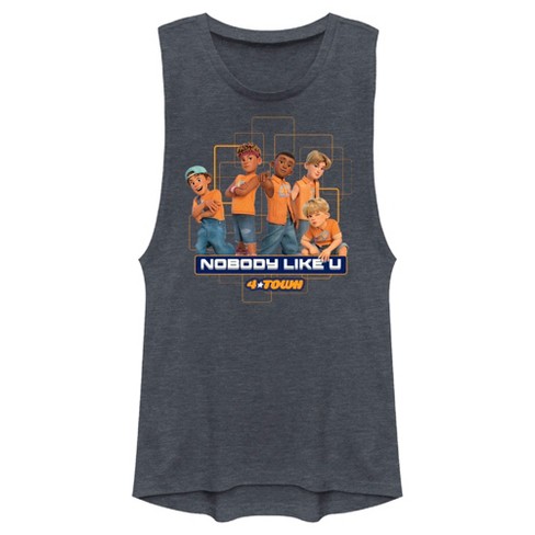 Juniors Womens Turning Red 4*town Nobody Like U Festival Muscle Tee ...