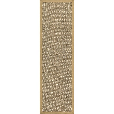 Nuloom Meara Geometric Striped Seagrass Indoor Area Rug, Runner 2' 6" X ...
