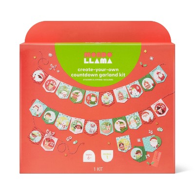 Brandclub - Holiday Craft Christmas Countdown Paper Garland Kit - Mondo ...