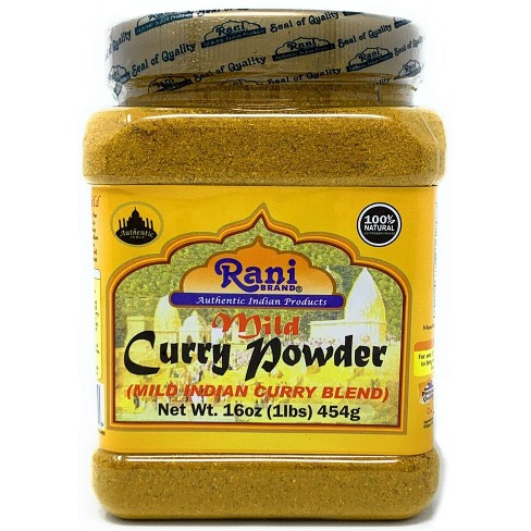 Curry Powder Mild, Indian 10-spice Blend - 16oz (1lb) 454g - Rani Brand ...