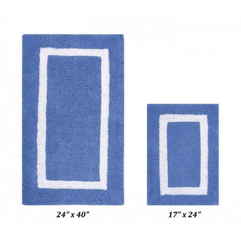 Better Trends Hotel Reversible Bath Rug, 100% Cotton, 2 Piece Set (17 ...