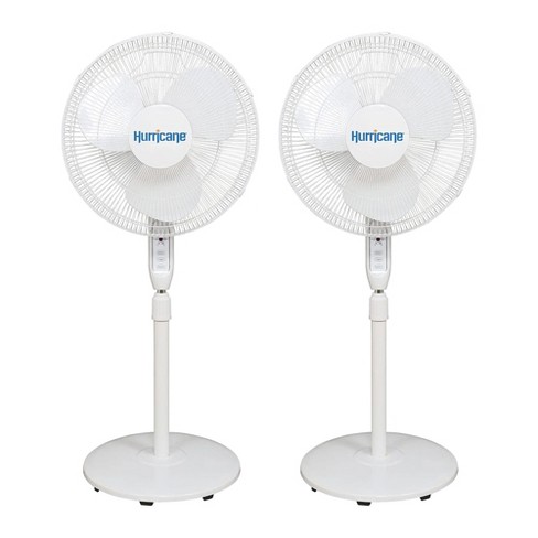 Hurricane 16" Supreme Oscillating Stand Fan With Remote – 3-speed ...