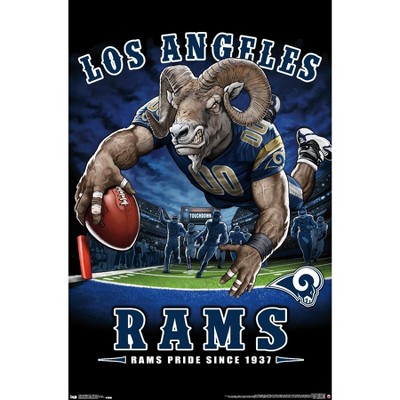 Trends International Nfl Los Angeles Rams - End Zone 17 Magnetic Framed ...