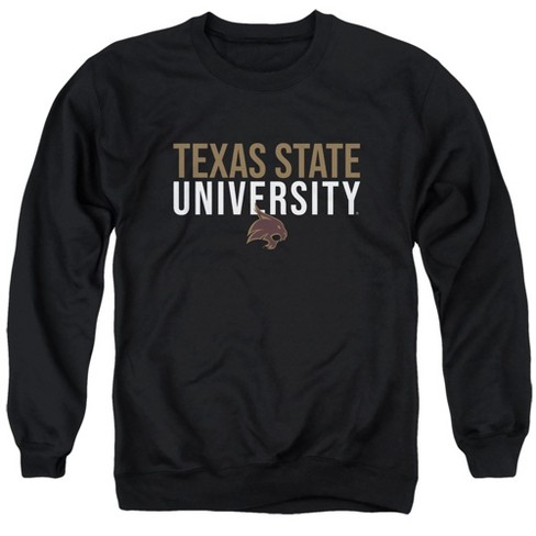 Texas State University Official Stacked Adult Crewneck Sweatshirt ...