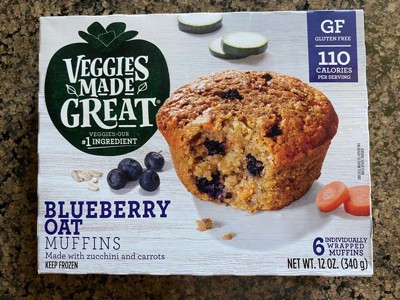 Veggies Made Great Gluten Free Frozen Blueberry Oat Muffins - 12oz/6ct ...