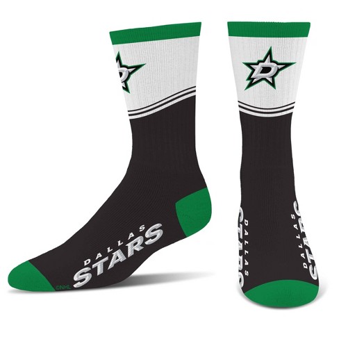 Nhl Dallas Stars Divide Secondary Large Crew Socks : Target
