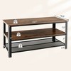 Costway Industrial Tv Stand Media Entertainment Center With 2-tier Open ...