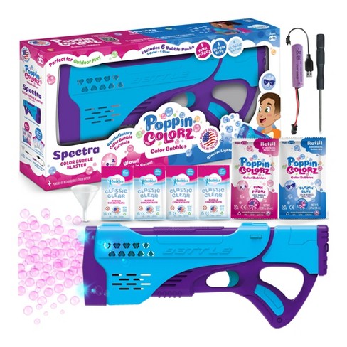 South Beach Bubbles Poppincolorz Rechargeable Spectra Bubble Blaster ...