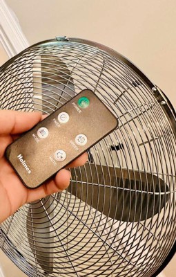 Holmes 16" Digital Oscillating 3-speed Metal Stand Fan With Remote ...