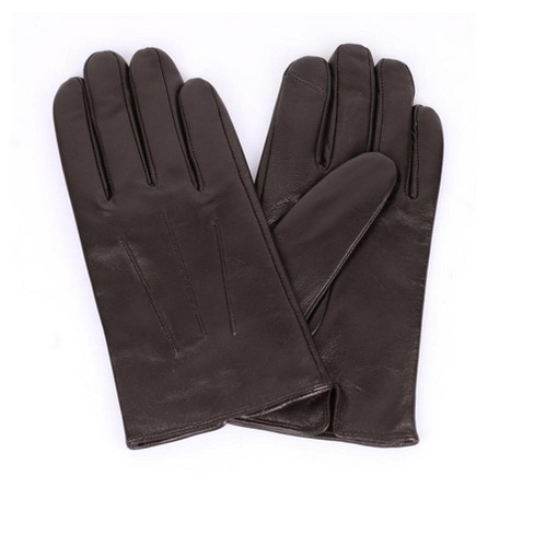 Karla Hanson Men's Genuine Leather Touch Screen Gloves - Espresso : Target