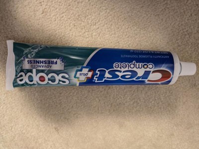 Crest Complete Plus Scope 3-in-1 Whitening Liquid Gel Toothpaste 4.6 Oz ...