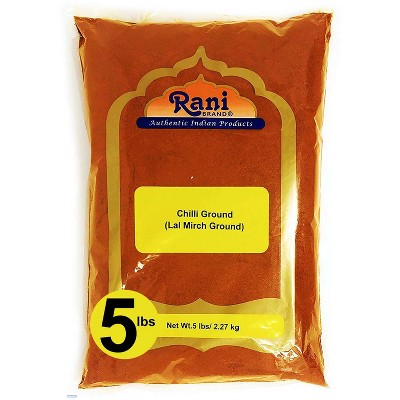 Chilli Powder (mirchi) - 80oz (5lbs) 2.27kg - Rani Brand Authentic ...
