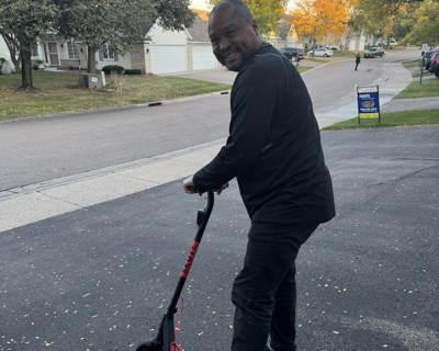 Hyper Skute Folding Electric Scooter 36 Volt Lithium Battery Powered ...