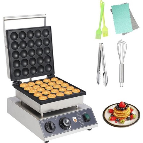 25 Holes Commercial Mini Dutch Pancake Maker Waffle Machine With 1.8 ...