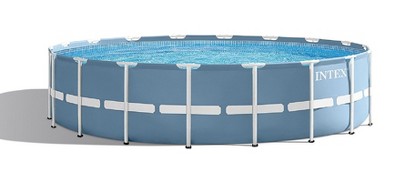 Intex 15ft X 48in Metal Frame Pool Set With Filter Pump, Ladder, Ground ...