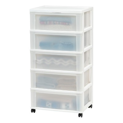 Iris 4 Drawer Storage Cart With Organizer Top : Target