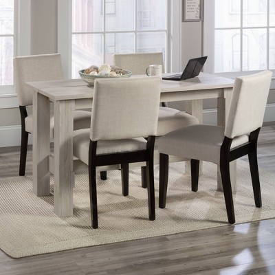 Boone Mountain Dining Table Chalked Chestnut - Sauder: Seats 4 ...