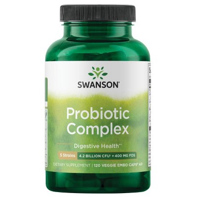 Swanson Probiotic Complex 4 Billion Cfu 120 Veg Drcaps. : Target