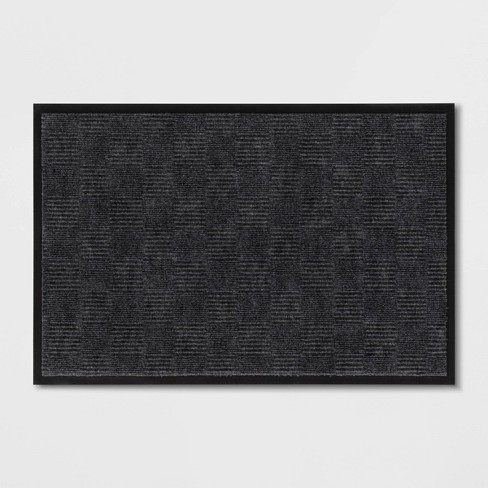 1'6"x2'6" Crochet Utility Doormat Gray - Threshold™ : Target