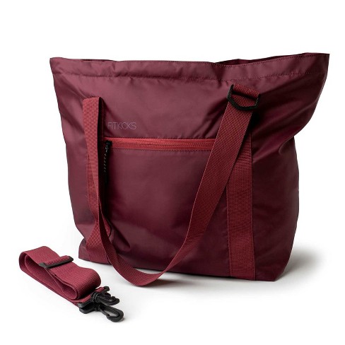Fitkicks Hideaway Packable Duffle Bag Burgundy : Target