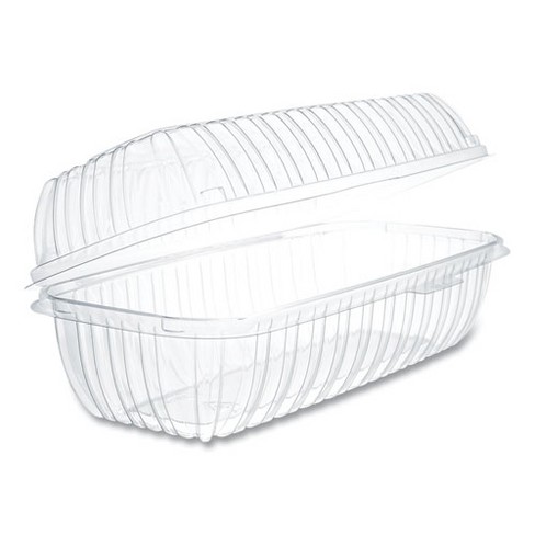 Dart Showtime Clear Hinged Containers, Hoagie Container, 29.9 Oz, 5.1 X ...