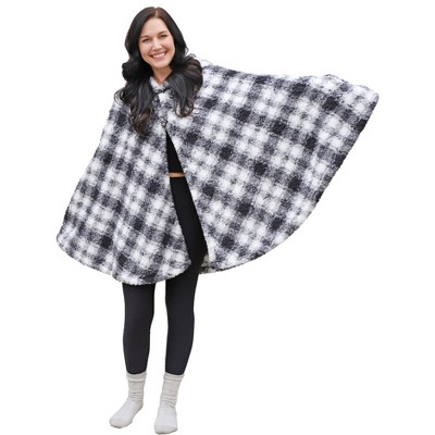 Catalonia Women's Cape, Cloak Coat, Snuggy Hooded Wearable Blanket ...
