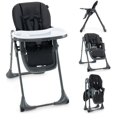 Infans Baby High Chair With 7 Height & 3 Footrest Adjustable Cup Holder ...