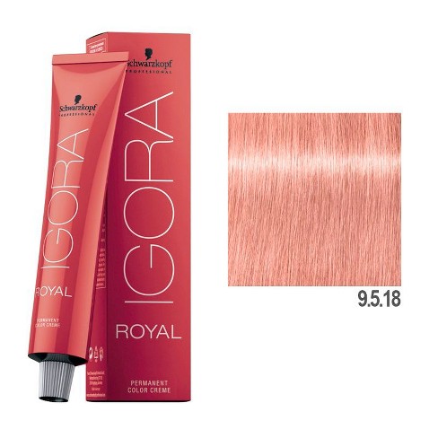 Schwarzkopf Professional Igora Royal Hair Color Dye - 9.5-18 Rose ...
