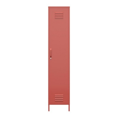 Shadwick 2 Door Metal Locker Style Accent Storage Cabinet, Terracotta ...
