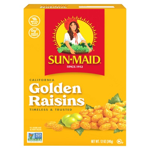 Sun-maid California Golden Raisins Box - 12oz : Target