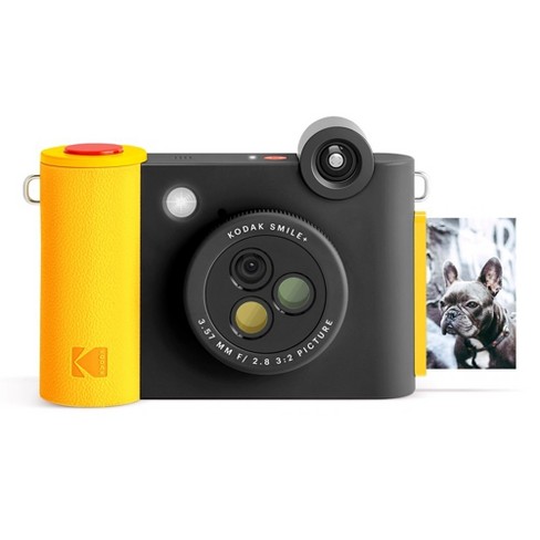 Kodak Smile+ 2x3 Digital Instant Print Camera W/effect Lenses, Black ...