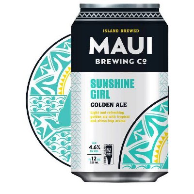 Maui Brewing Sunshine Girl Golden Ale - 12pk/12 Fl Oz Cans : Target