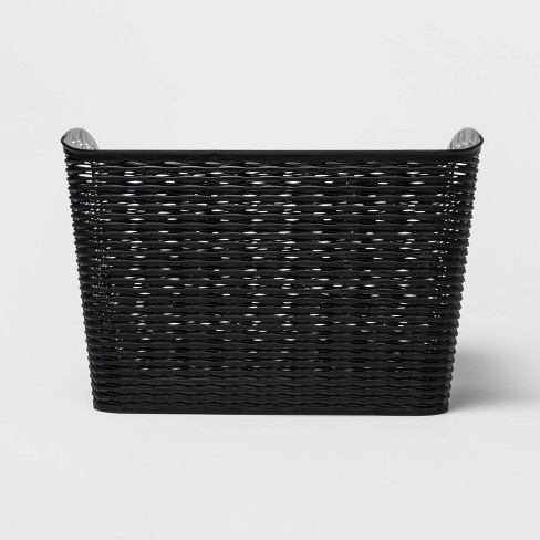 Wave Xl Curved Storage Bin Black - Brightroom™: Bpa-free Polypropylene ...
