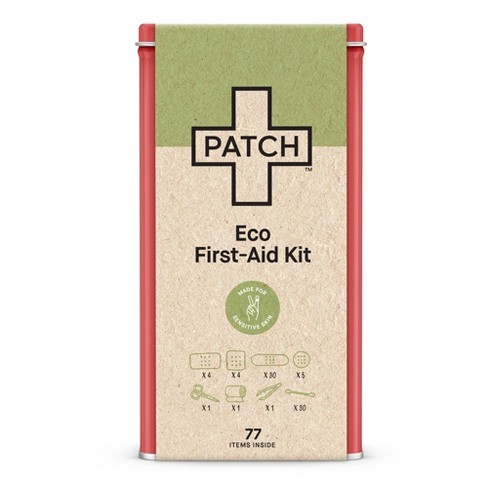 Patch Eco First Aid Kit, Travel Tin, 77 Count : Target