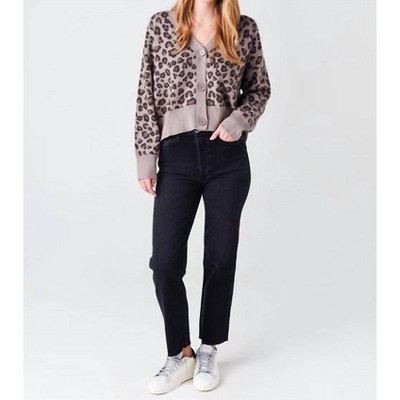Women's Leopard Oversized Cardigan - Monrow Xs : Target