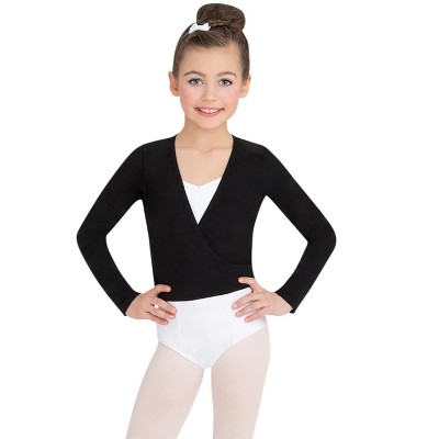Capezio Black Classics Wrap Top - Girls Large : Target