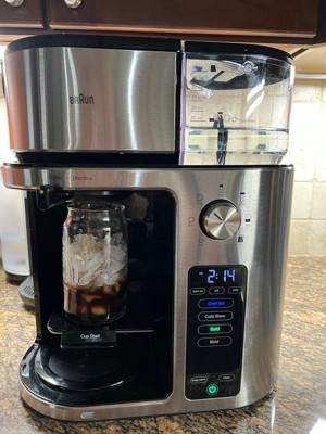 Braun Multiserve Plus 10-cup Pod Free Drip Coffee Maker, 7 Brew Sizes ...