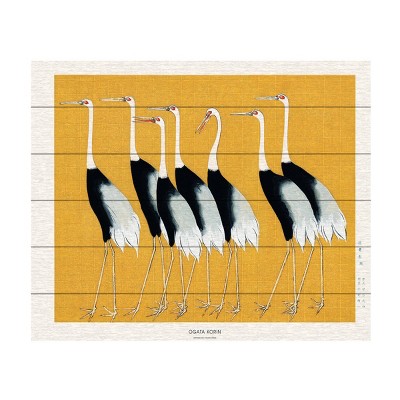 24" X 36" Crane Japanese Jewel By Nikki Chu Canvas Art Print ...