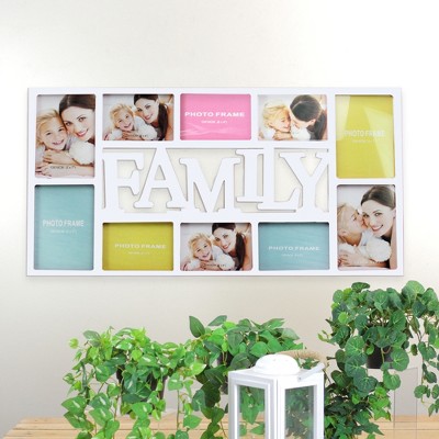 Northlight 28.75" White Multi-size "family" Collage Photo Picture Frame ...
