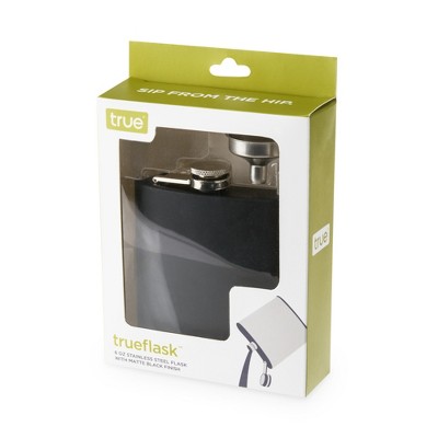 Trueflask 6 Oz Matte Black Flask By True : Target