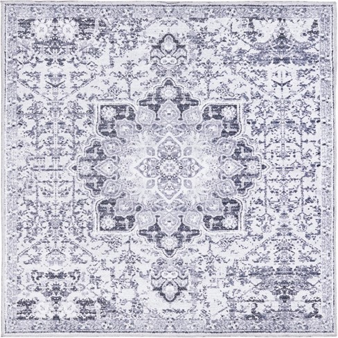Unique Loom 7' 10 X 7' 10 Renaissance Roma Light Gray Area Rug : Target