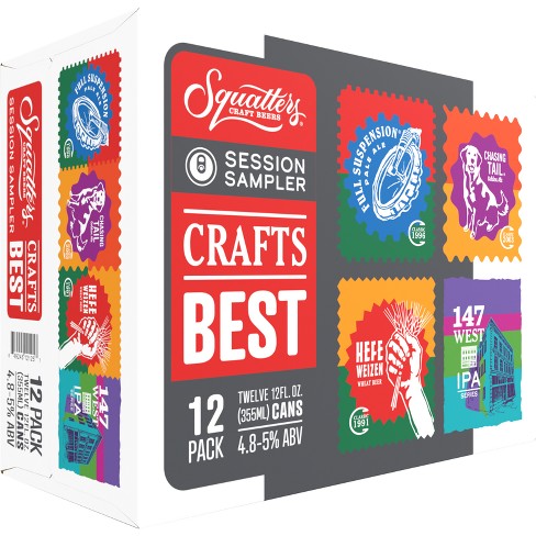 Squatters Craft Beer Session Sampler Variety Pack - 12pk/12 Fl Oz Cans ...