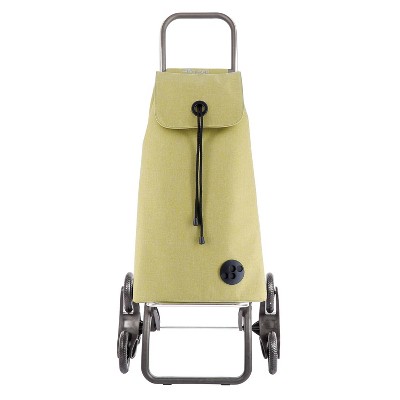 Rolser I-max Tweed 6 Wheel Stair Climber Foldable Shopping Trolley Lime ...