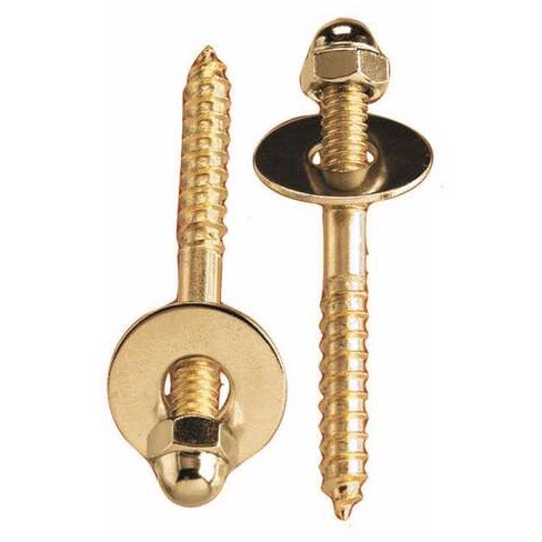 Plumb Pak Toilet Screw Set Brass : Target