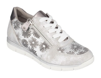 GC Shoes Palmer Silver 9 Lace Up Floral Sneakers : Target