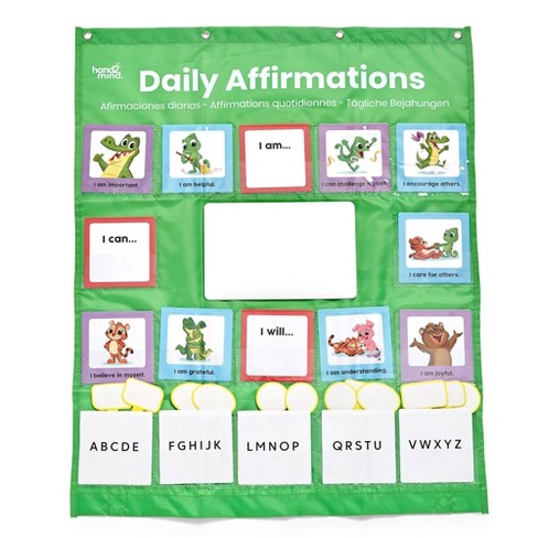 Hand2mind Daily Affirmations Pocket Chart : Target